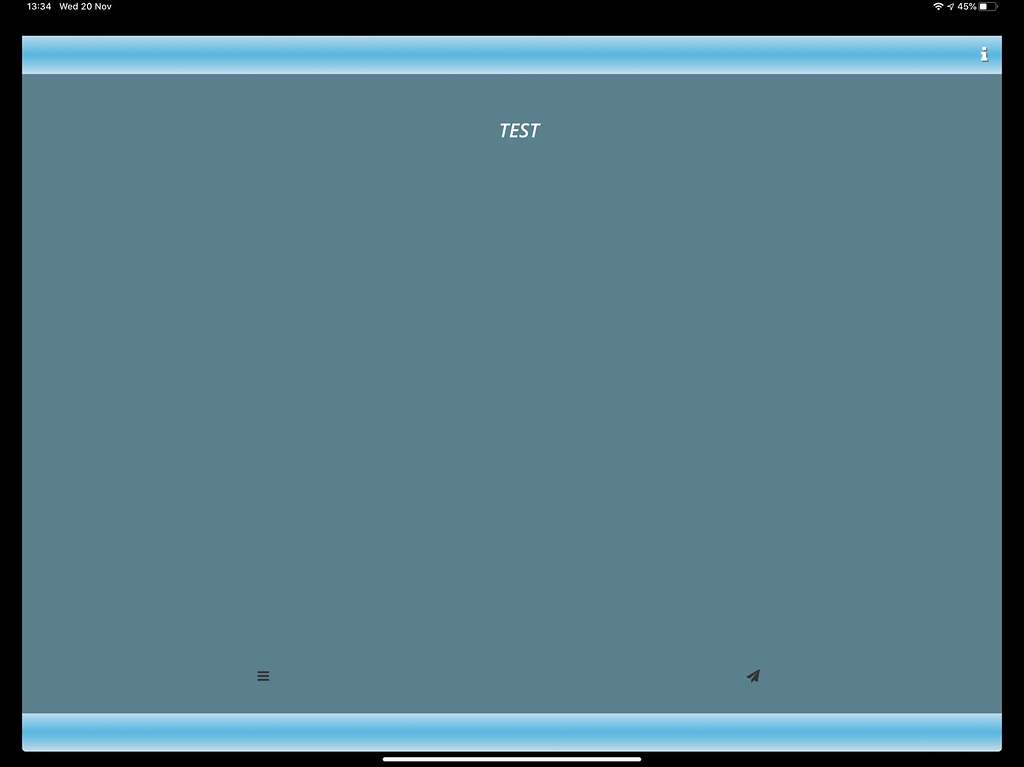 Footer bar buttons on iPad Pro 12" - AppStudio